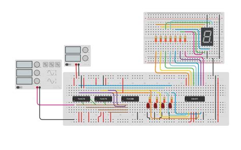 Circuit Design Counter Asinkron Mod 9 Up Counter Tinkercad