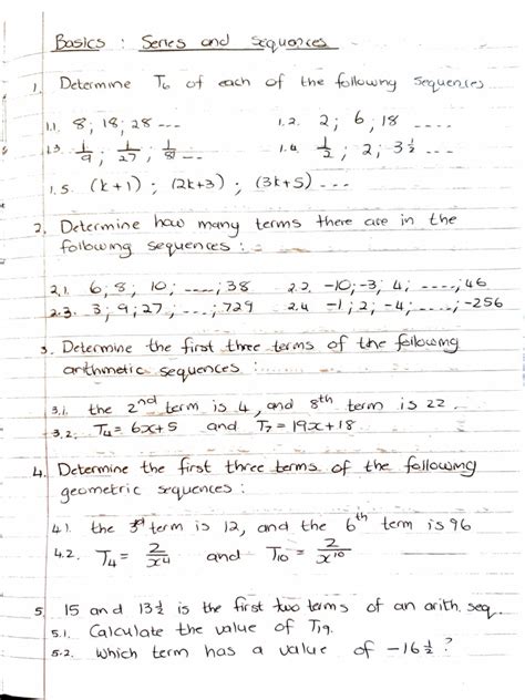 Series And Seq Basics Pdf