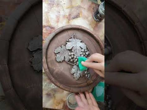 Покраска гипсового барельефа #дом #барельеф #украшения #гипс # ...