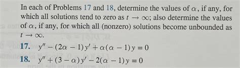 Solved In Each Of Problems And Determine The Values Chegg Com