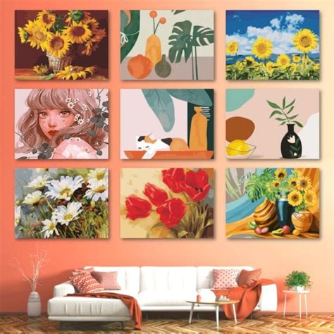 Diy 명화 유화그리기세트 그림 캔버스 색칠하기 20x20 Ssgcom