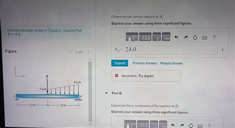 solved determine the normal reaction at a express your