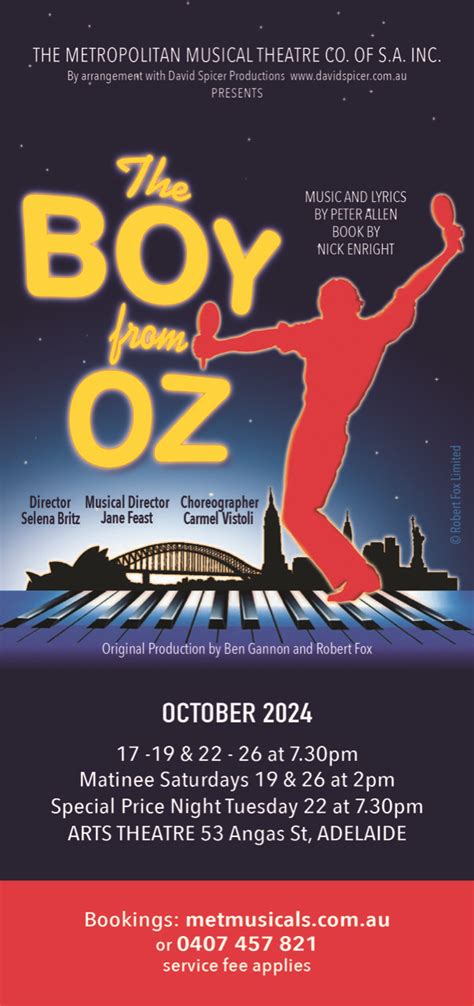 Boy From Oz Gold Coast At Trent Lopez Blog