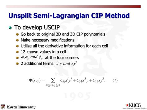 Ppt A Semi Lagrangian Cip Fluid Solver Without Dimensional Splitting Powerpoint Presentation