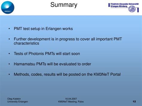 Ppt Pmt Test Setup In Erlangen Powerpoint Presentation Free Download Id 4606255