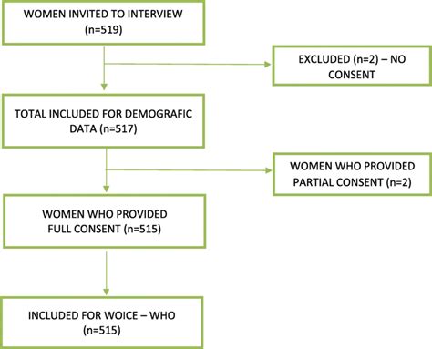 Flowchart Of Postpartum Women Included In The Study Download