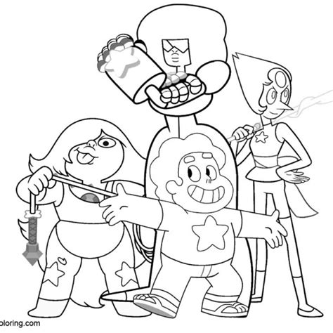 Steven Universe Coloring Pages Free Printable Coloring Pages