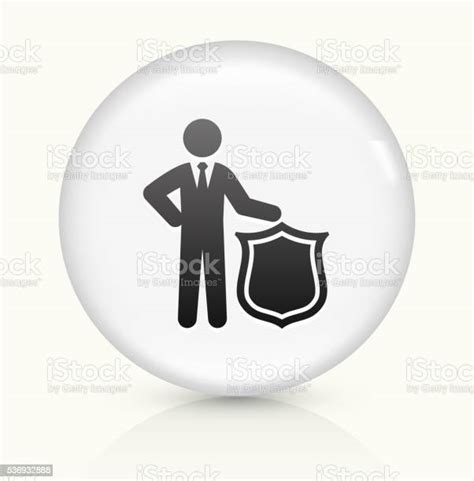 남성 사업가 및 막다 백색의 라운드 벡터 아이콘 개념에 대한 스톡 벡터 아트 및 기타 이미지 개념 개념과 주제 경호 Istock