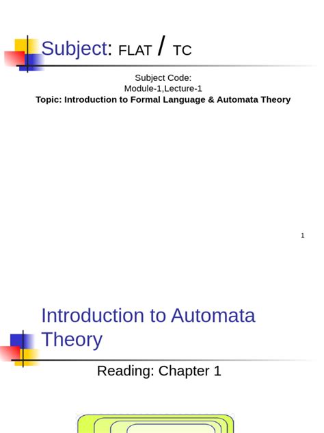 1introtoautomatatheory Pdf Automata Theory Theory Of Computation