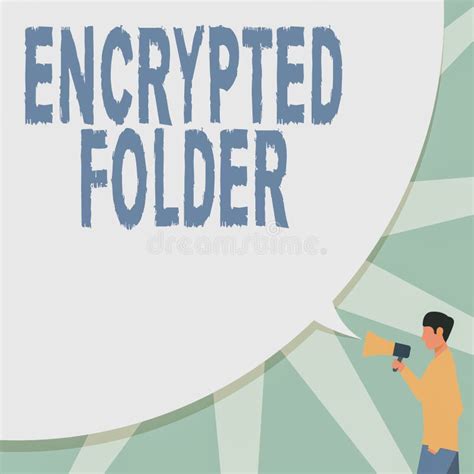 Writing Displaying Text Encrypted Folder Business Approach Protect Confidential Data From