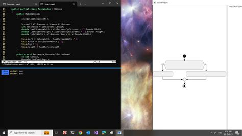 C Main Window Won T Take Up Right Half Of Screen In Minimal WPF App Stack Overflow