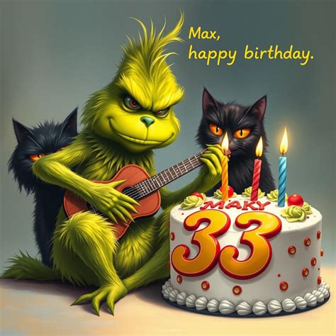 Grumpy Grinch Strumming Away