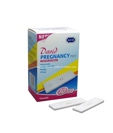 Runbio David Positive Hcg Pen Colloidal Gold Urine Midstream Pregnancy