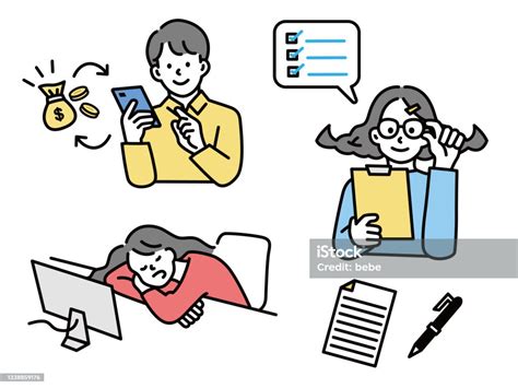 포인트 관심 공지 사항을 대표하는 남성과 여성의 일러스트레이션이 포인트 관심 및 프레젠테이션을 제시하는 일러스트레이션입니다 사업 Brand Name Mobile