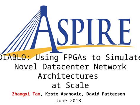 Pptx Diablo Using Fpgas To Simulate Novel Datacenter Network