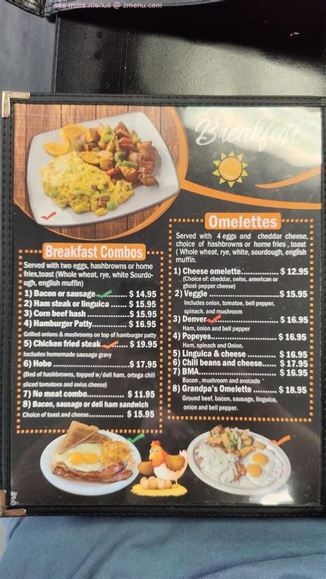 Online Menu Of Grandpas Cafe Restaurant Clearlake California 95422 Zmenu