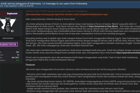 Usai Beralih Ke Breach Forums Kini Admin Forum Breached Buka Suara
