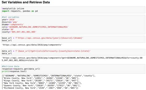 An Overview Of Census Datasets And Census Api Examples At These Coordinates