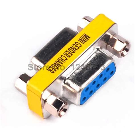 PCS New Pin RS Serial Port Connector Adapter DB Female To Female Plug Connecter Pin