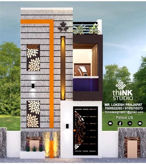 15 Feet Front Elevation For Modern House