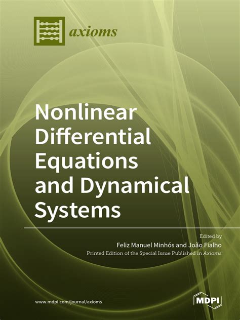 Nonlinear Differential Equations And Dynamical Systems Pdf Distribution Mathematics