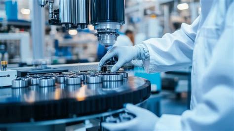 Modern Assembly Line In Manufacturing Plant With Advanced Technology