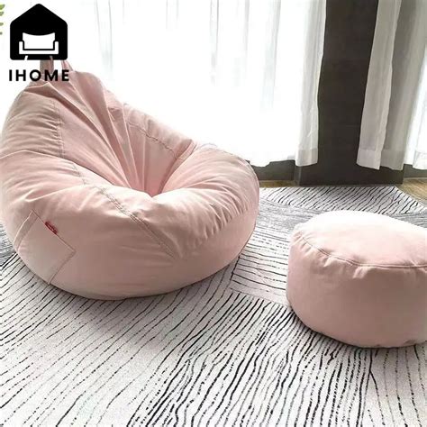 Ihome 레이지 소파 콩 가방 침실 네트 레드 싱글 다다미 거실 작은 집 귀여운 레이지 사람 지면에 작은 소파 2023 Aliexpress