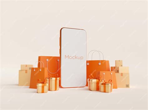 디지털 마케팅 개념 모바일 응용 프로그램 웹 배너 배경 3d 렌더링에 온라인 쇼핑 프리미엄 Psd 파일