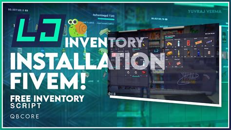 Lj Inventory Installation Free Inventory Script For Qbcore Framework Fivem Inventory