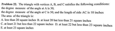 Solved Problem The Triangle With Vertices A B And C Chegg