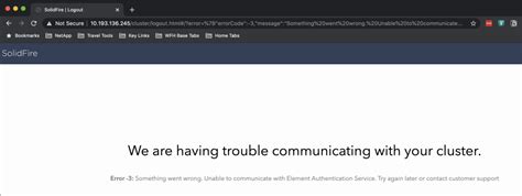 Netapp Element Cluster Ui Fails To Load Because The Ssl Certificate Is Expired Netapp