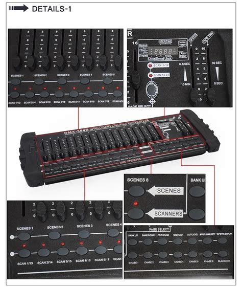 DMX Controller With DMX In And Out High Quailty Chanels Good For Led Par Moving Heads