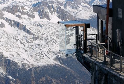 Step Into The Void From The Top Of The Aiguille Du Midi