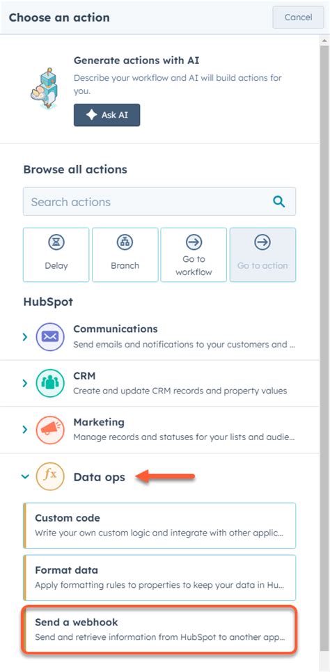 Use Webhooks With Hubspot Workflows