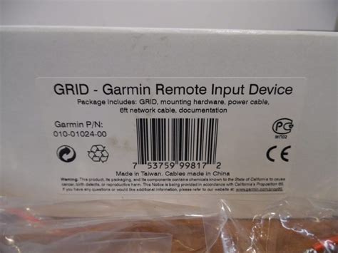 Garmin Grid Garmin Remote Input Devices 010 01024 00 Tested Working Max Marine Electronics