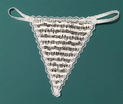 Womens MUSIC SHEET NOTES Sexy Gstring Thong Underwear Etsy
