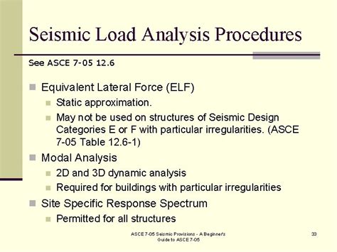 Asce 7 05 Seismic Provisions A Beginners Guide