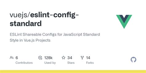 GitHub Vuejs Eslint Config Standard ESLint Shareable Configs For
