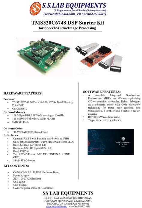 Dsp 6748 Trainer Kit Model Name Number Tsm320c6748 At ₹ 35000 Piece In Hyderabad
