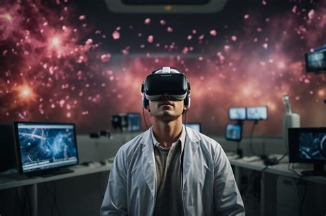 Premium Ai Image Hopeful Healing Virtual Reality Teleoncology Chemotherapy Simulation