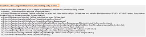 Access Denied Cprogramdatalaserfichelfdsnfig