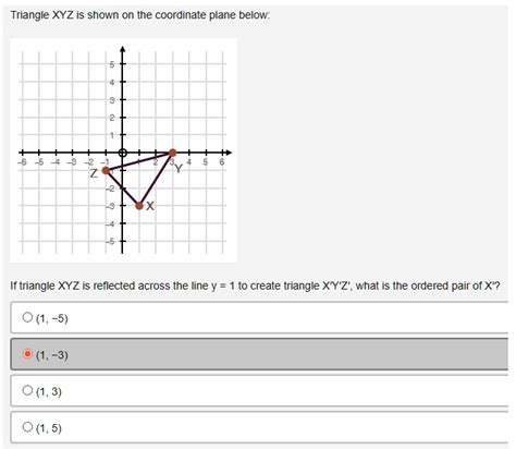 Solved Triangle Xyz Is Shown On The Coordinate Plane Below If