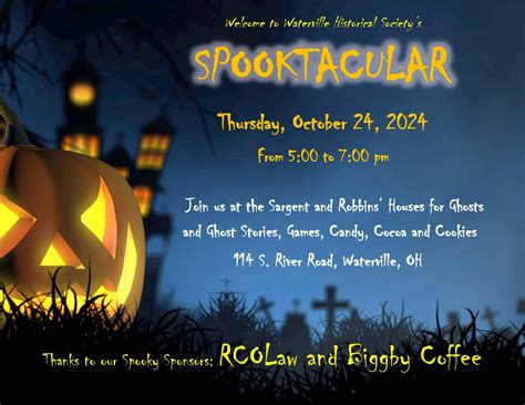 Spooktacular — Waterville Historical Society