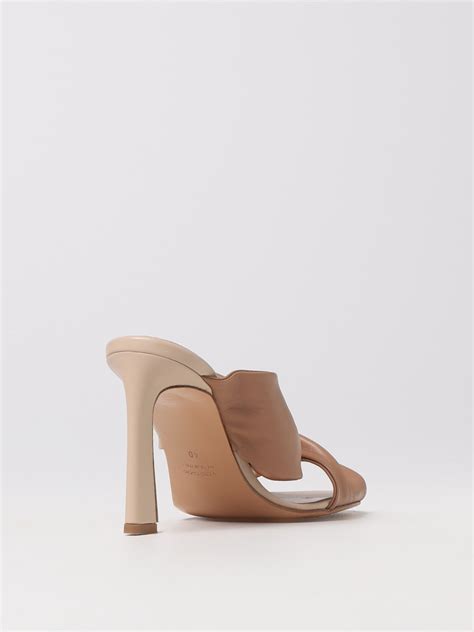 Anna F Outlet Shoes Woman Beige Anna F Heeled Sandals 3660 Nappa Online At Gigliocom