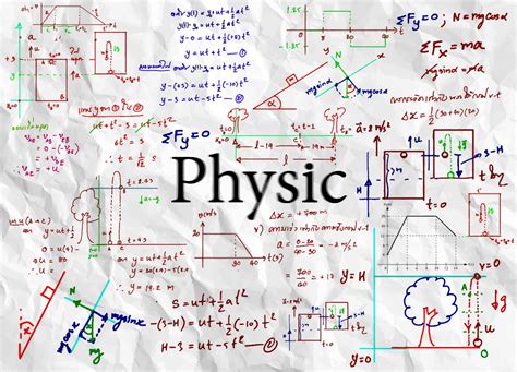 Physics Formulas Drawn By Hand On The Background 17245398 Vector Art At