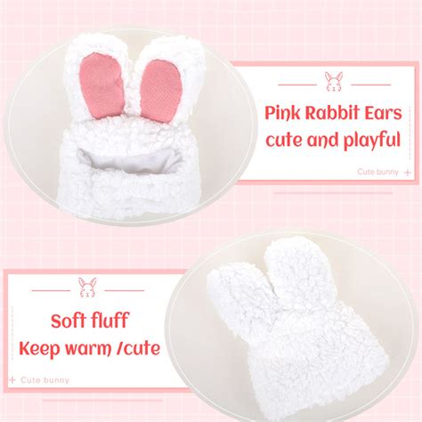 Badu Bg Забавен домашен любимец Куче Котка Шапка Костюм Топли заешки уши Шапка Сладко куче Шлем