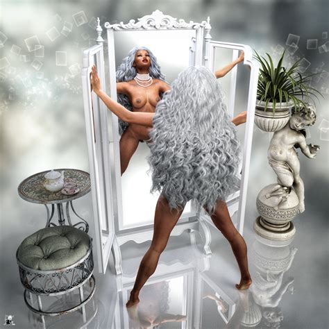 Nude In White D Render Digital Art By Bisonravi