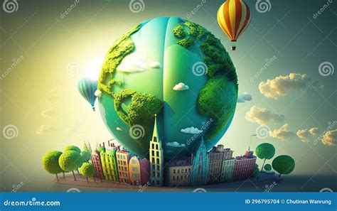 Generative Ai Ecosystem World Tree Eco Ecology Stock Illustration Illustration Of World