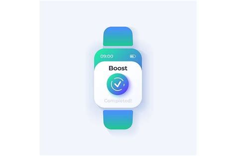 Boost Completed Smartwatch Interface
