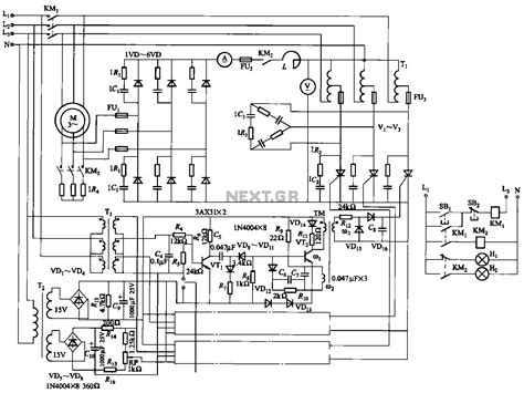 thyristor cascade speed control circuit under other circuits 58620
